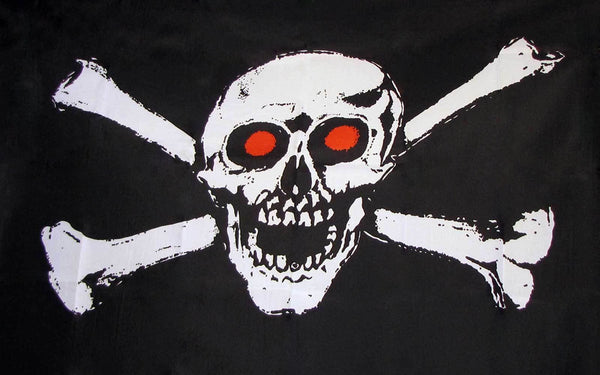 3 x 5 Red Eye Pirate Flag – Bewild
