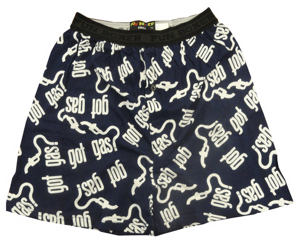 Fun Boxers - Got Gas? (Navy Blue/White) – Bewild