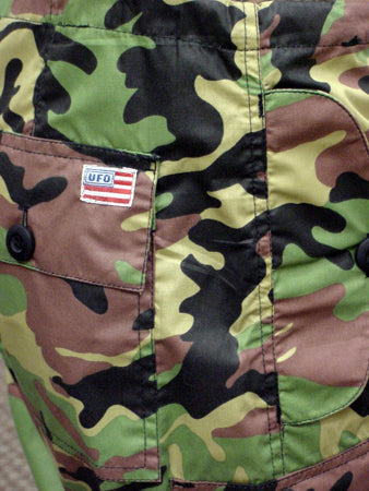 Girls UFO Hipster Shorts (Green Camo) – Bewild